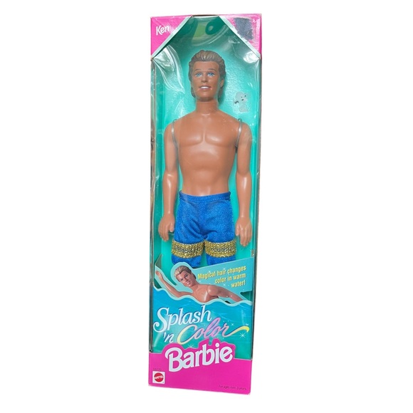 Mattel | Toys | Vintage 996 Splash N Color Barbie Ken Doll | Poshmark